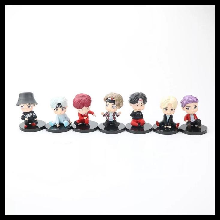 Jual TERBARUU!! BTS Chibi Figure BT21 ARMY BANGTAN BOYS KPOP IDOL MODEL TOPPER CAKE TERBARU ...