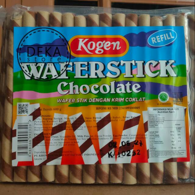 Jual Wafer stick chocolate / astor kogen refill dan toples 500 gram ...