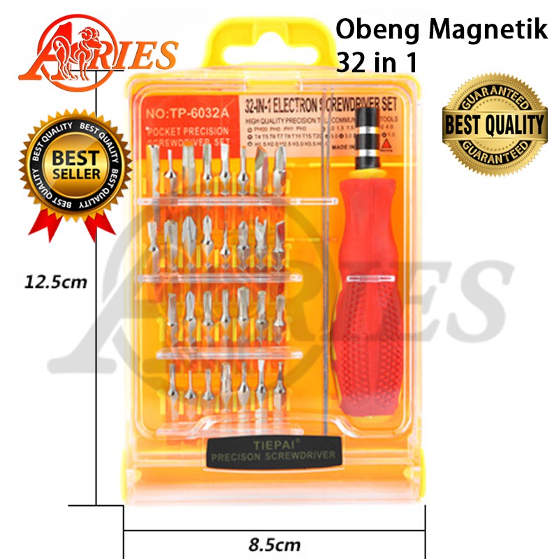 Jual Obeng set 32 in 1 serba guna Praktis Repair tool Hand tool banyak ...