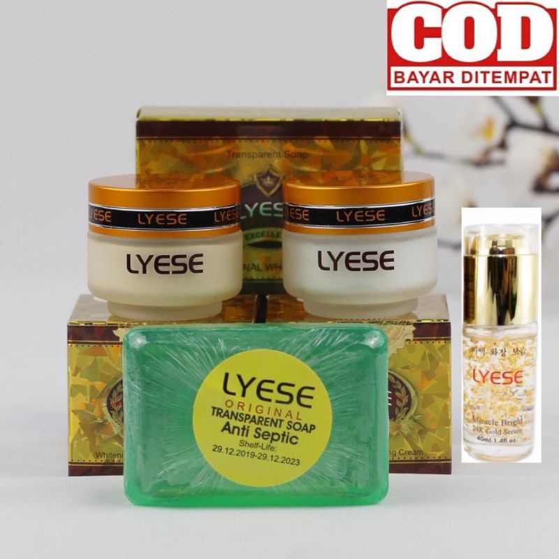 Jual Paket Cream LYESE 20gram (Siang+Malam+Sabun) | Shopee Indonesia