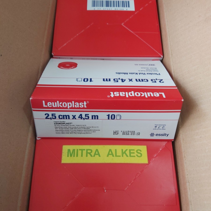 Jual Leukoplast 2,5 cm x 4,5 m. Plester Rol Kain Leukoplas 2.5 cm x 4.5 m. 1 in inci inch / 1 ...