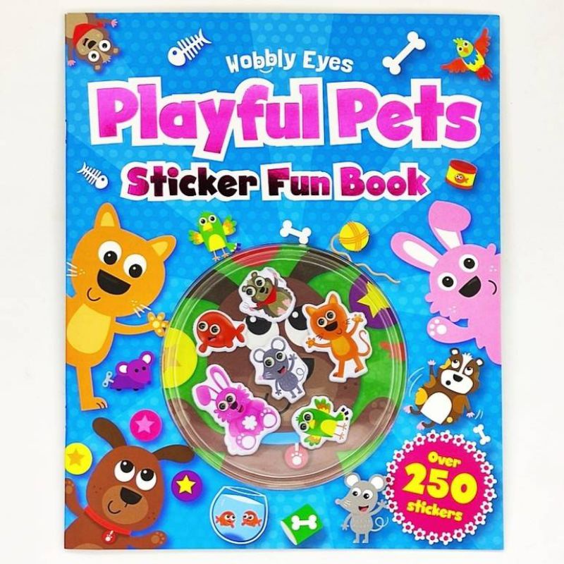 Jual Wobbly Eyes Sticker Fun Book : Playful Pets | Shopee Indonesia
