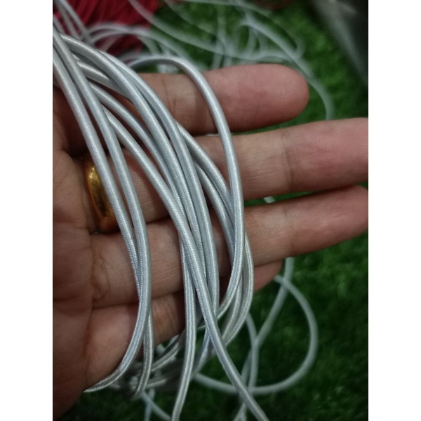 Jual tali bulat elastis tali string elastis/tali karet bulat 3mm 13 ...