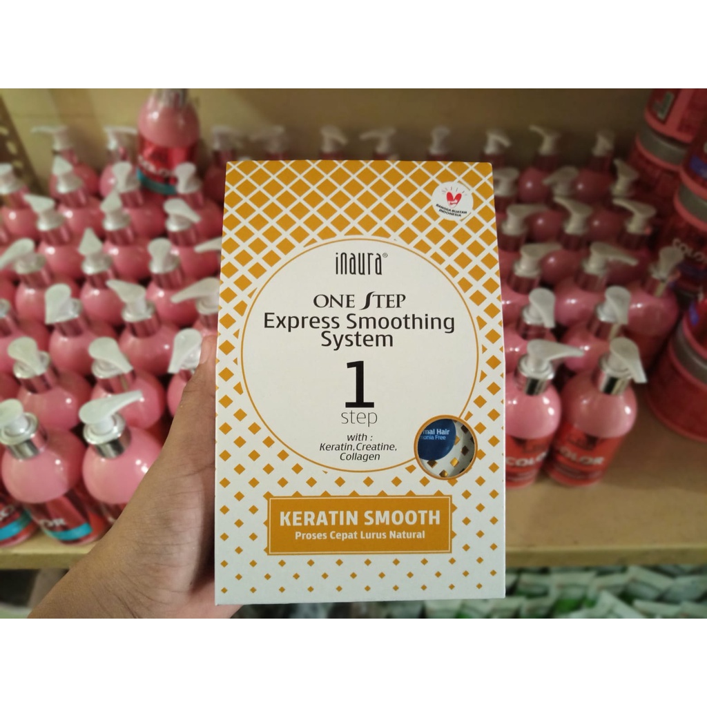 Jual Inaura One Step Express Keratin Smoothing System - Pelurus Rambut 130ml (Step 1 130ml ...