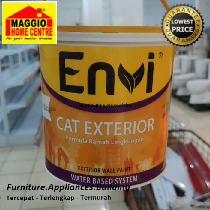 Jual CAT TEMBOK EKSTERIOR - CAT ENVI 5KG WARNA BEBAS - INDACO | Shopee ...