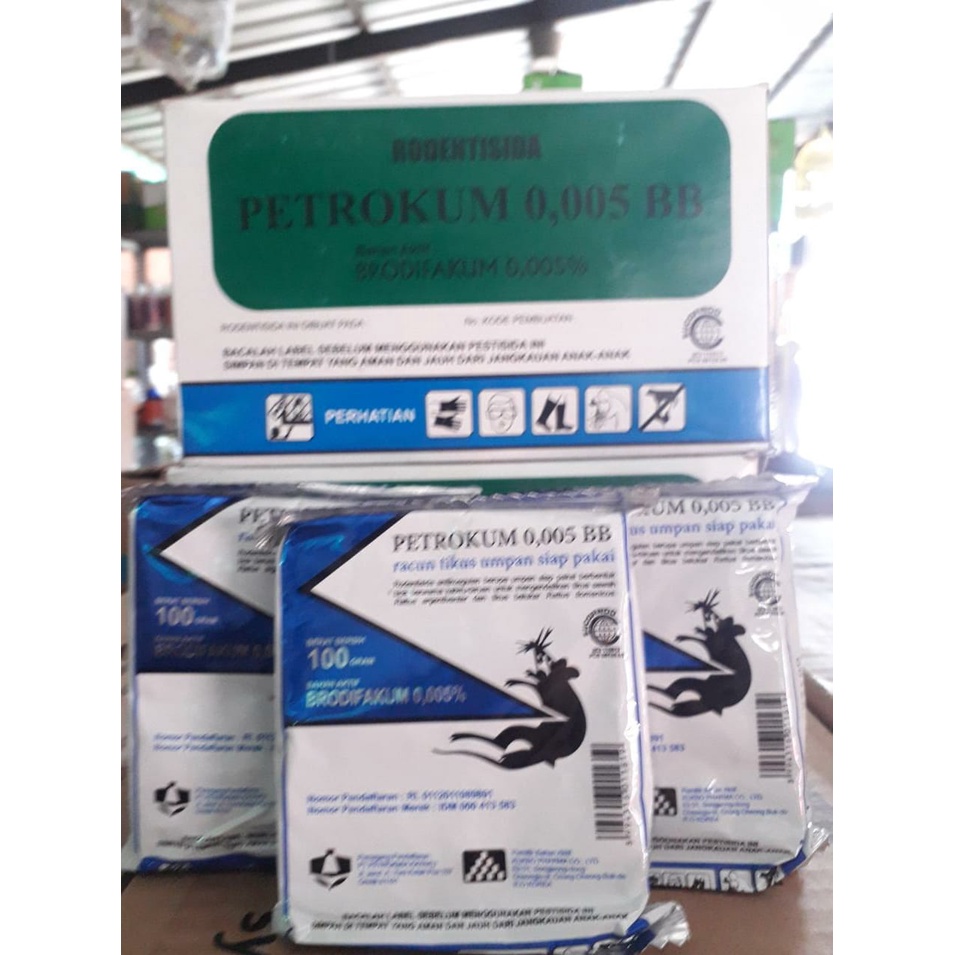 Jual PETROKUM 0,005BB 100 Gr racun tikus petrokum anti bau berbentuk ...