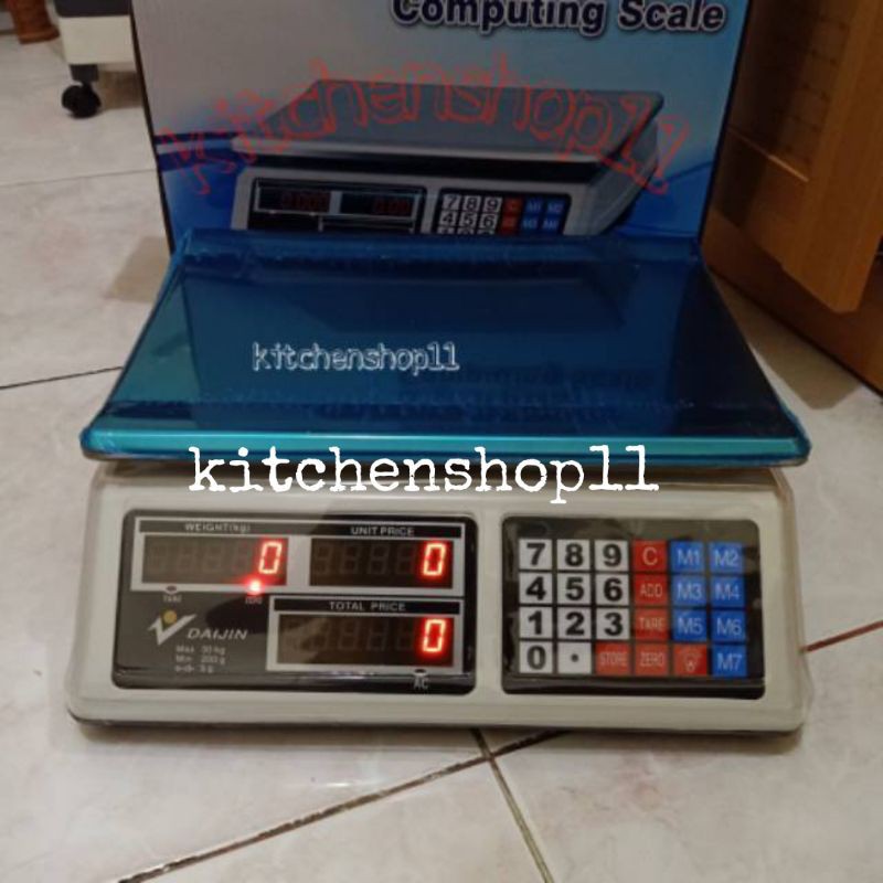 Jual PROMO Timbangan digital 30kg / timbangan buah laundry ekspedisi 30kg * 5g / timbangan meja ...