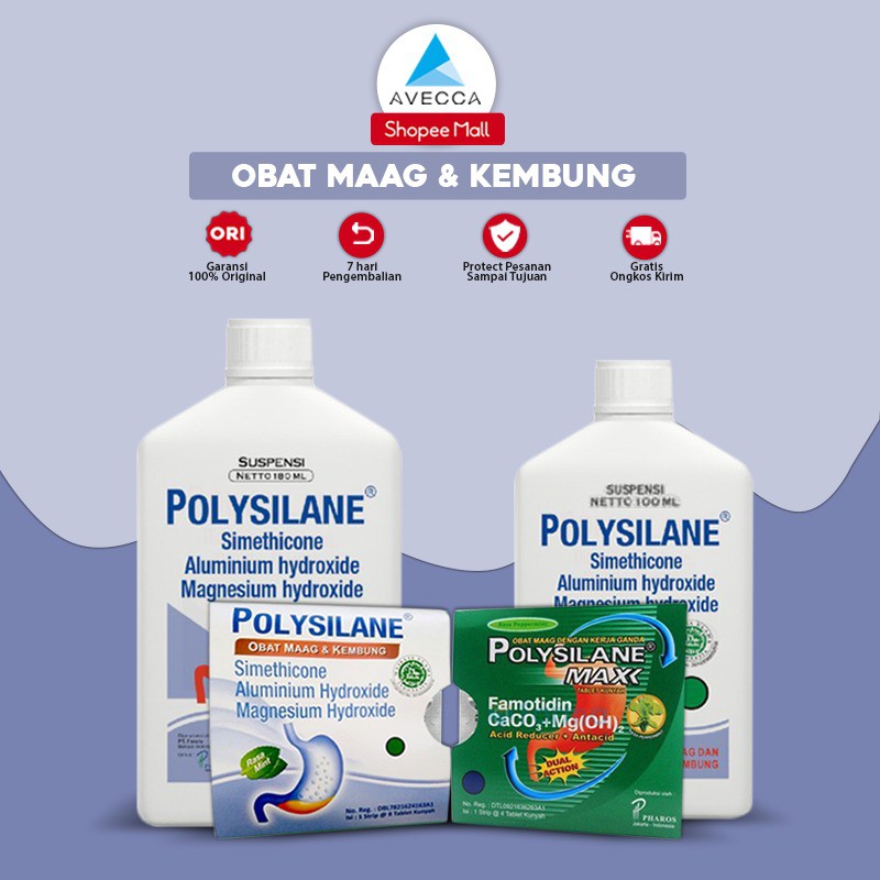 Jual Polysilane All Varian (Obat Maag dan Kembung) | Shopee Indonesia