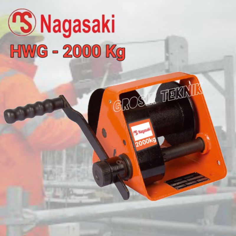 Jual Hand Winch 2000 kg Nagasaki Japan Heavy Duty Type 2000KG Katrol ...