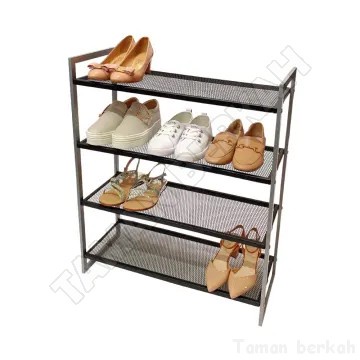 Jual STORA RAK SEPATU MESH 4 TINGKAT - 4 TIER SHOE RACK MESH BLK ...