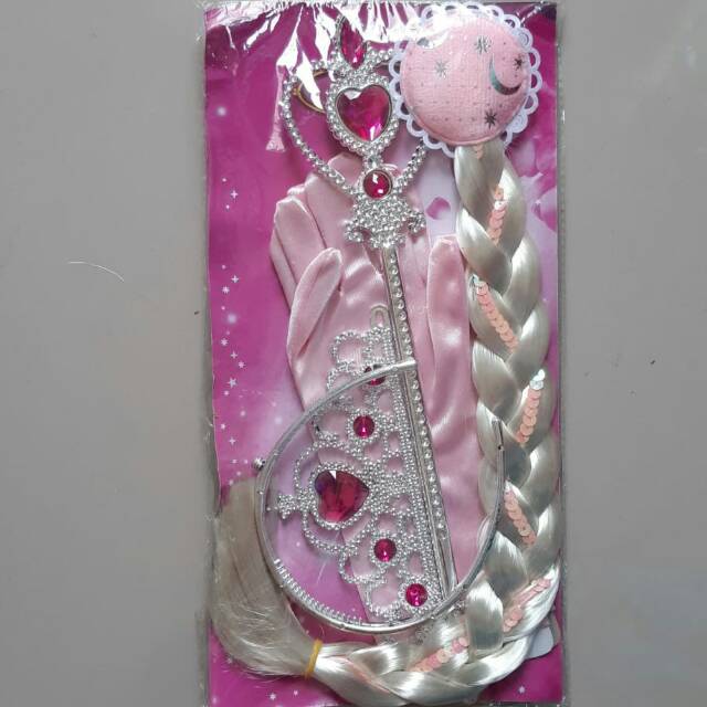 Jual Accesoris full set mahkota princess pink termurah | Shopee Indonesia