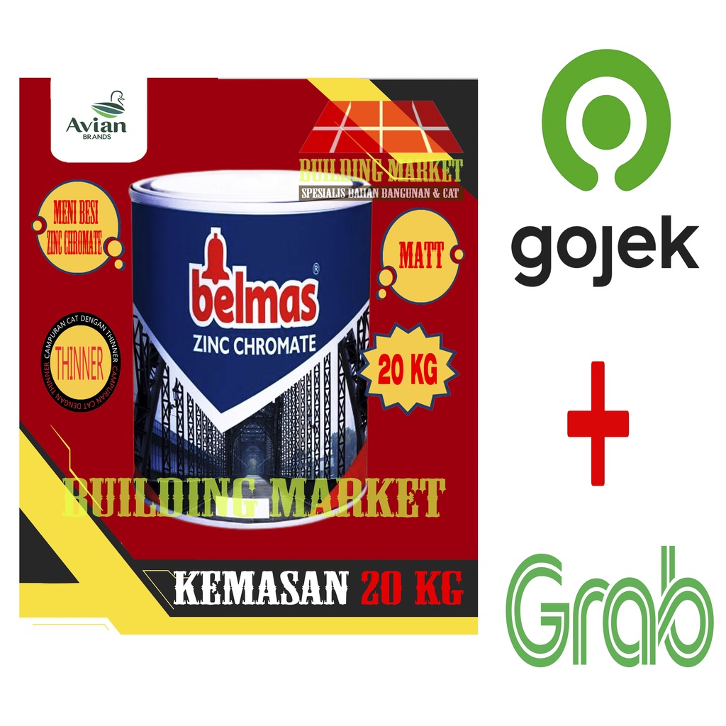 Jual CAT MENI BELMAS CHROMATE CAT ZINC CHROMATE BELMAS AVIAN CAT DASAR ...