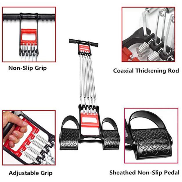 Jual Alat FITNESS / GYM spring CEST EXPANDER 3 in 1 Pull Rope Band Bars ...
