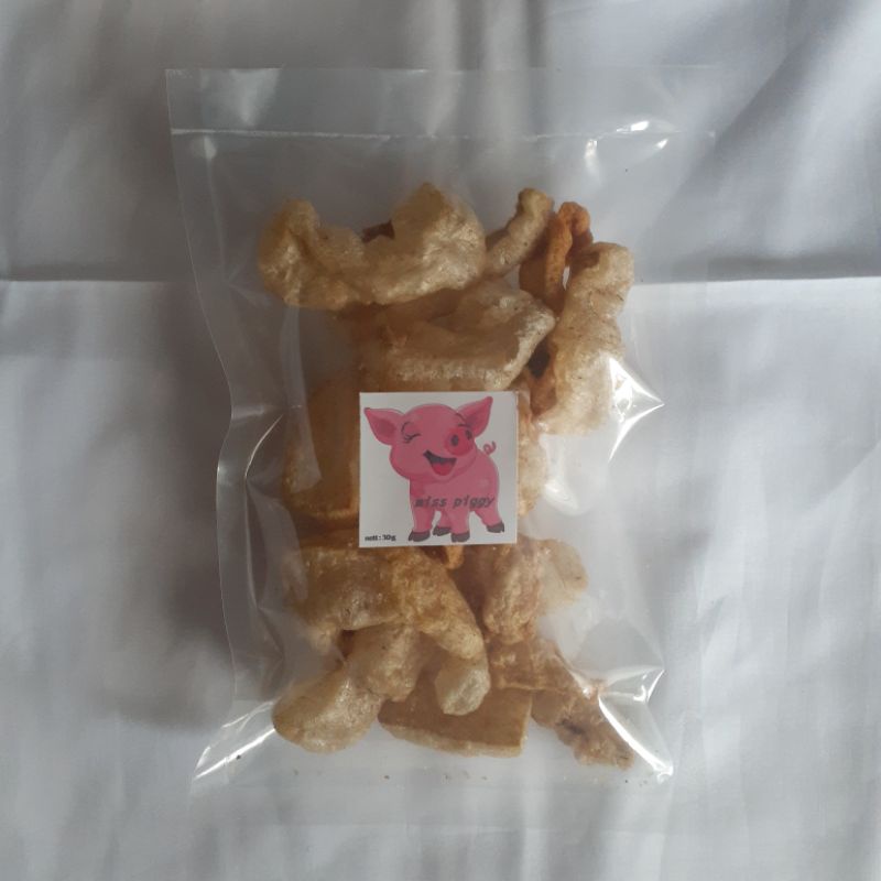 Jual kerupuk krupuk skin pork crackers rambak kulit babi asli bali 30gr ...