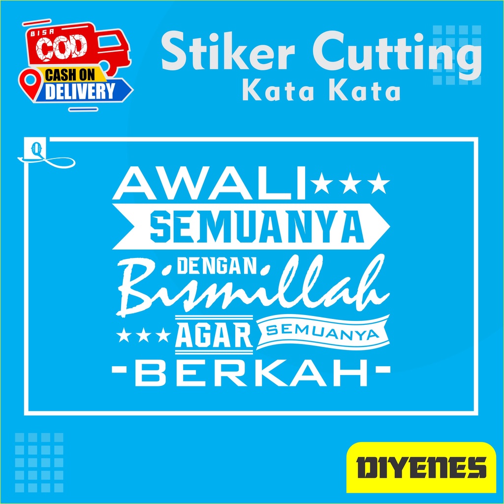 Jual Sticker Cutting Kata Kata, Sticker Cutting Variasi Mobil Truck ...