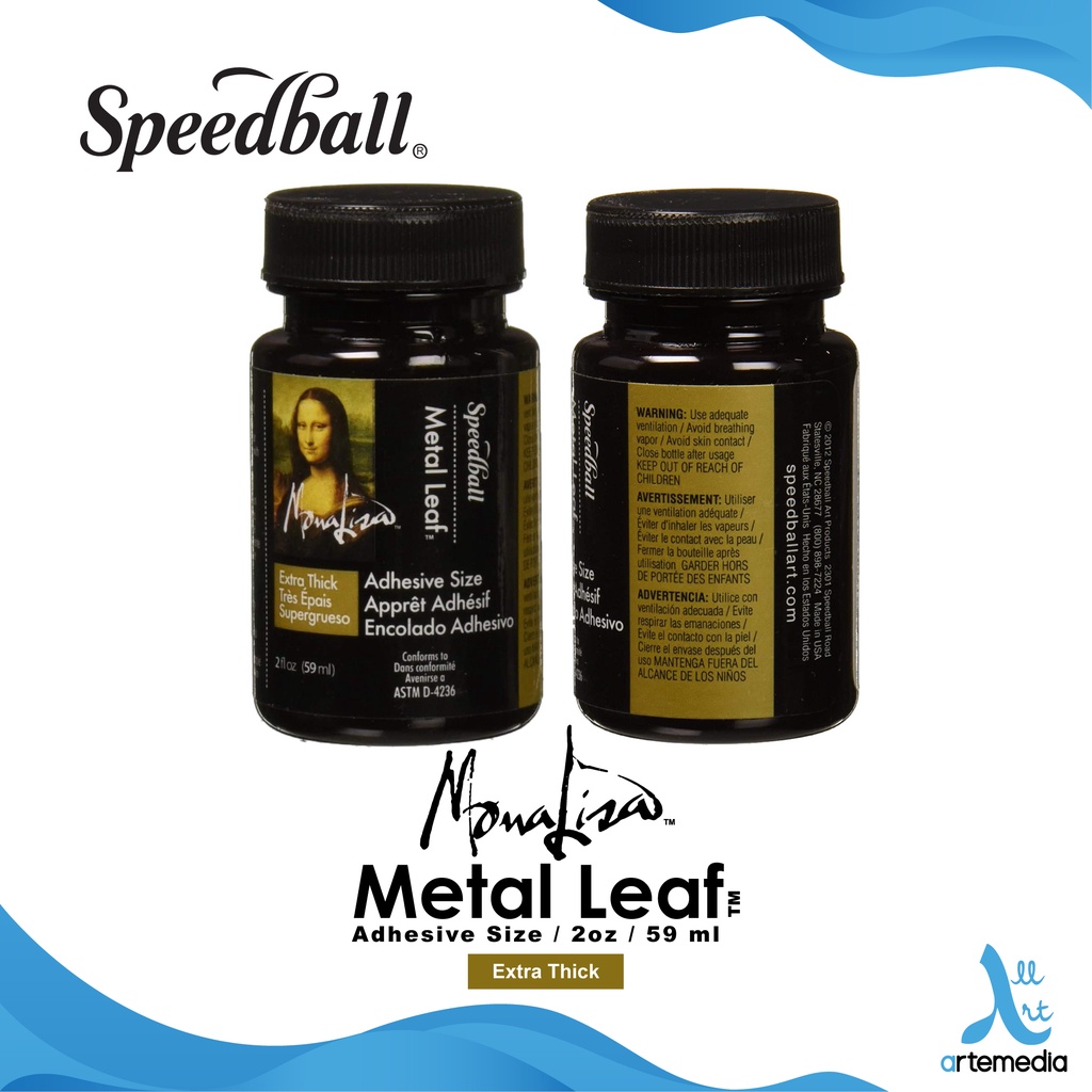 Jual Speedball Mona Lisa Brush On Adhesive Metal Leaf | Shopee Indonesia