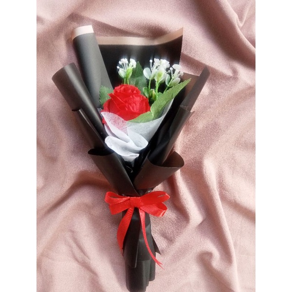 Jual buket bunga mawar 1 tangkai | Shopee Indonesia