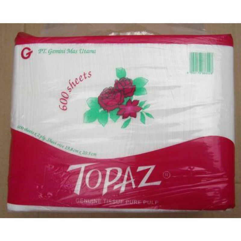 Jual tissue topaz/tissue rumah (600lbr) | Shopee Indonesia
