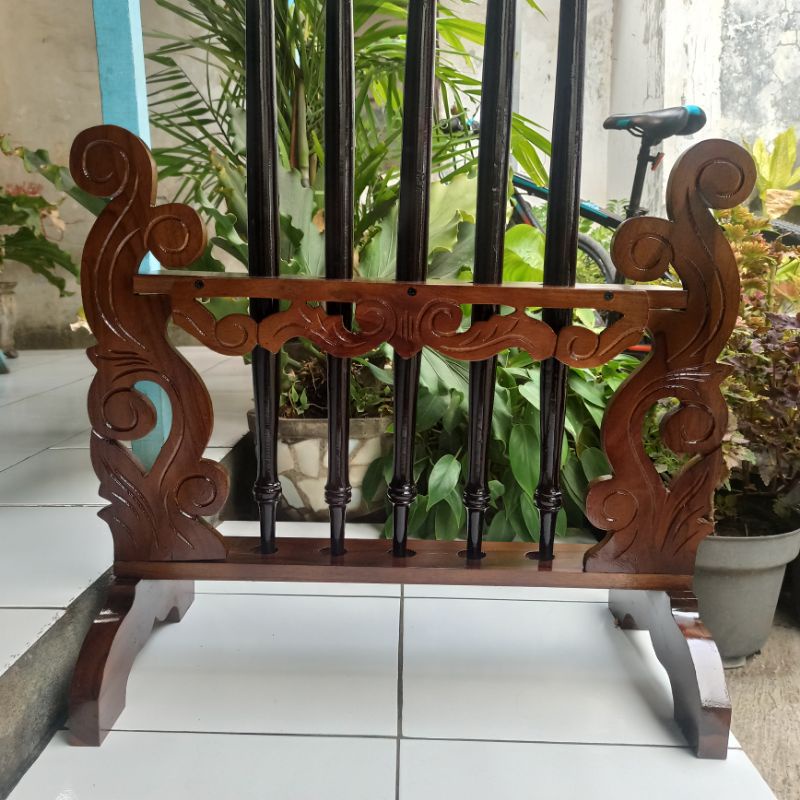 Jual jagrak stand tatakan tombak bendera finishing plitur | Shopee ...