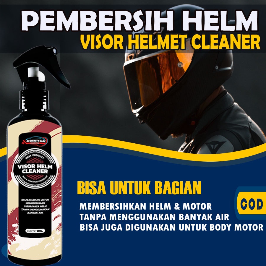 Jual Cairan Pembersih Helm Visor Helmet Cleaner, Efek Daun Talas dengan ...