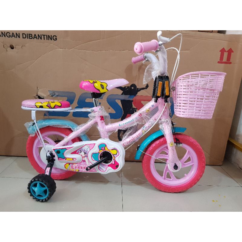 Jual Sepeda Anak Sepeda Mini 12 inch ERMINIO ( Warna Pink ) | Shopee ...