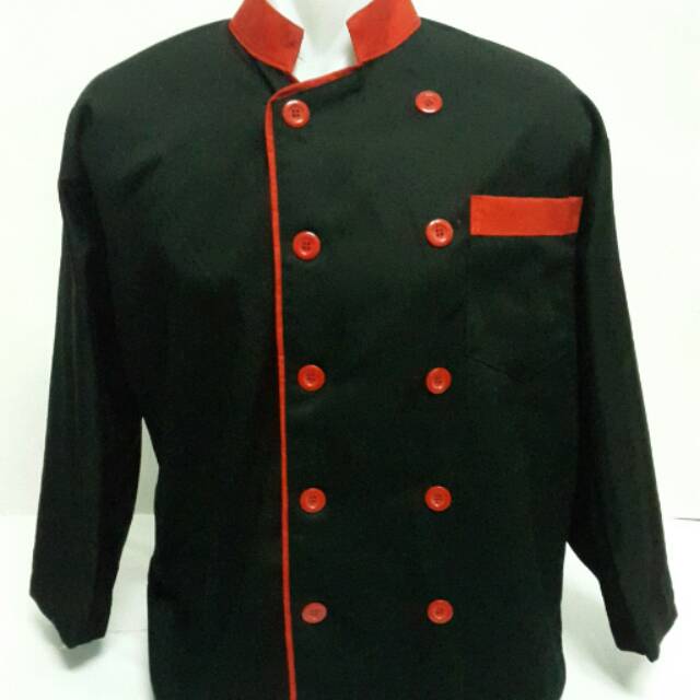 Jual Baju chef 001. Kemeja Koki. Seragam chef. Seragam waiters | Shopee ...