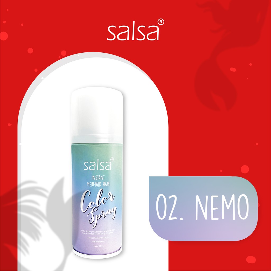 Jual SALSA Instant Mermaid Hair Color Spray - Semir Rambut Temporary ...