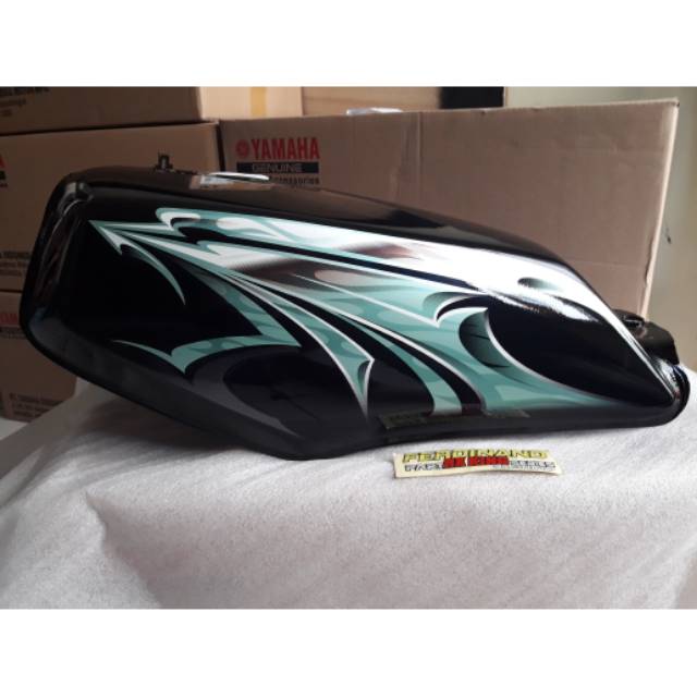 Jual TANGKI TENGKI FULLTANK RX KING ASSY 2006 HITAM LIST HIJAU ORIGINAL ...