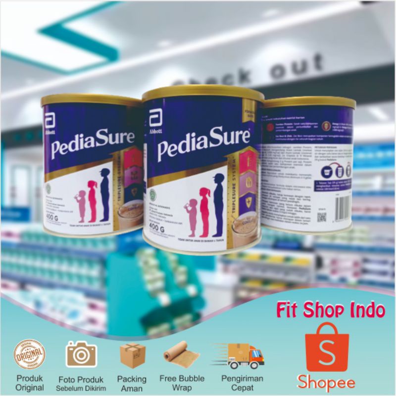 Jual Pediasure Coklat 400 g (1-10 tahun) Susu Formula Pertumbuhan Anak - Kids Formula | Shopee ...