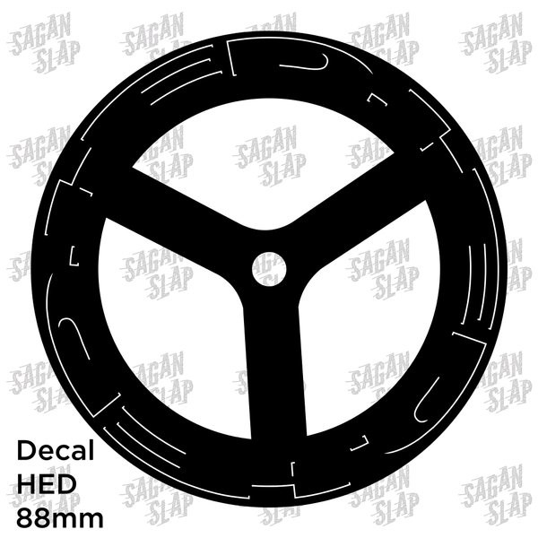 Jual Eksklusif Stiker Sticker Decal Rims Rim Velg HED tri spoke Dennos ...