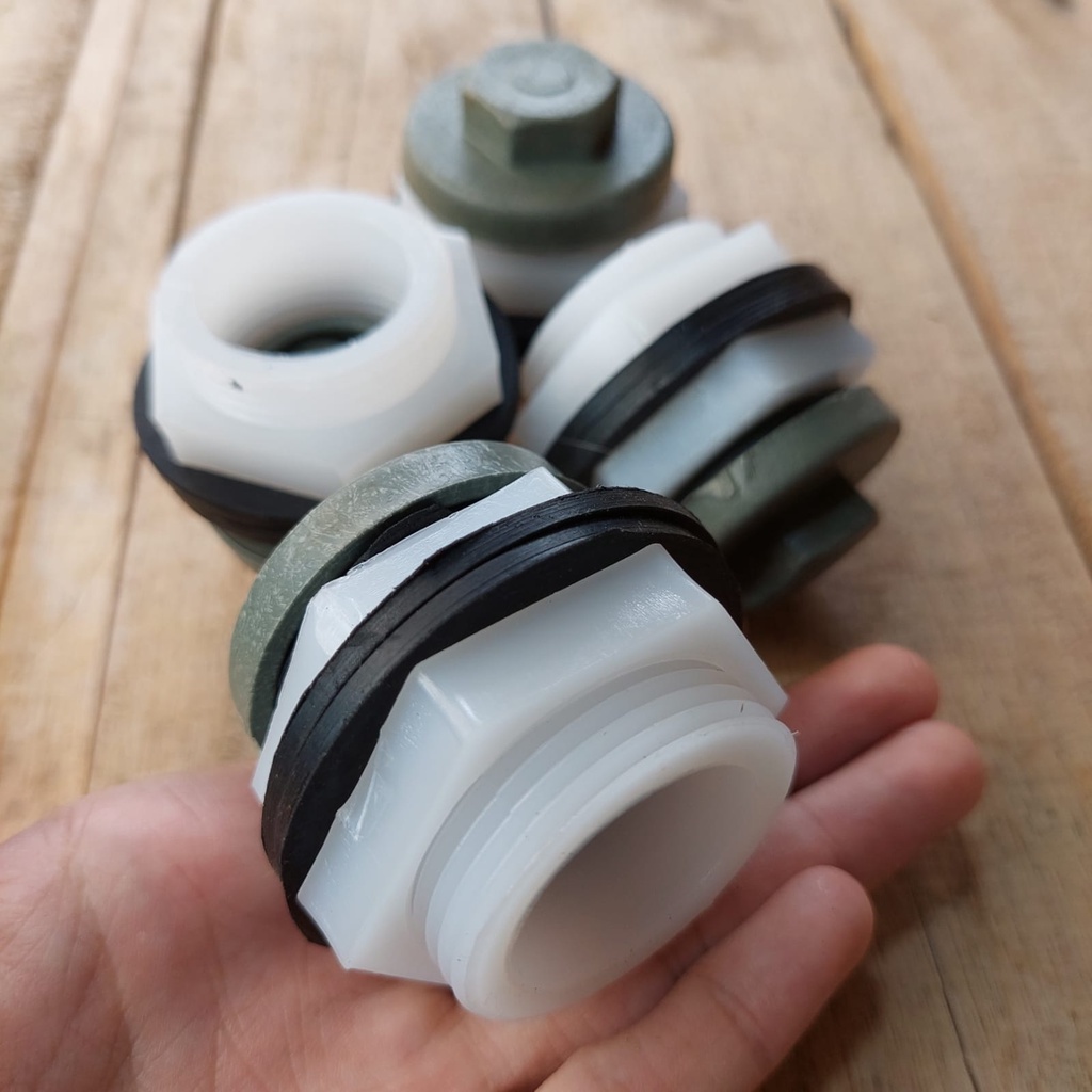Jual Mur Toren + Tutup Ukuran 1" Inch Untuk Saluran Pembuangan Kolam ...