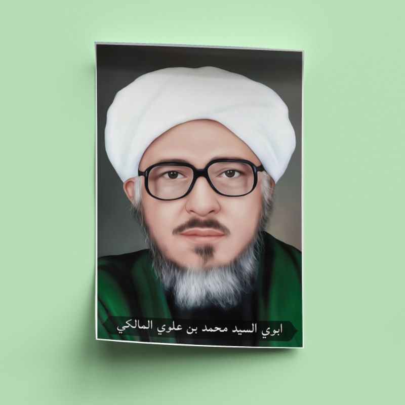 Jual Poster Sayyid Muhammad bin Alawi al-Maliki 02 / Poster Ulama A3 ...