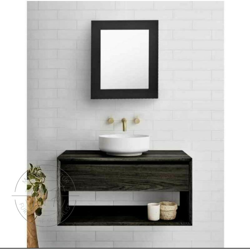 Jual [MF Quality] Mirror Cabinet Bathroom, Cermin Rak Kosmetik, Rak ...