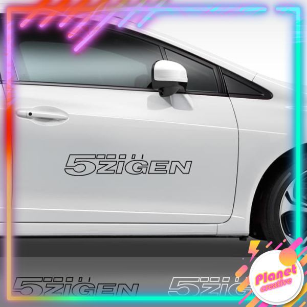 Jual Sticker Mobil 5Zigen Contour 60 Cm Racing Stiker Cutting | Shopee ...