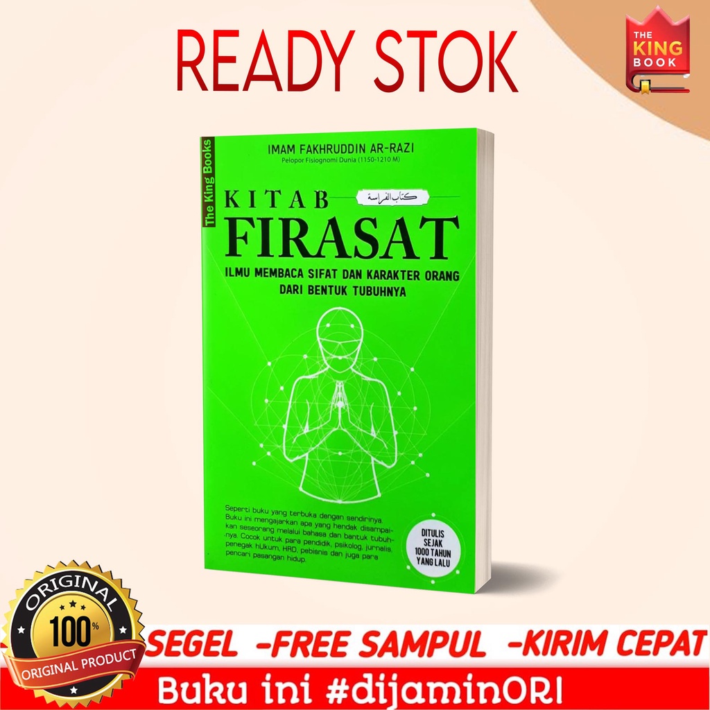 Jual Buku Kitab FIRASAT Panduan Ilmu Fisiognomi Membaca Sifat Karakter ...