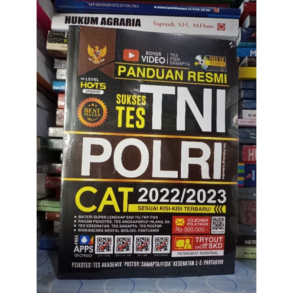 Jual Buku Panduan Resmi Sukses Tes Tni Polri Cat 2022 2023 Cd