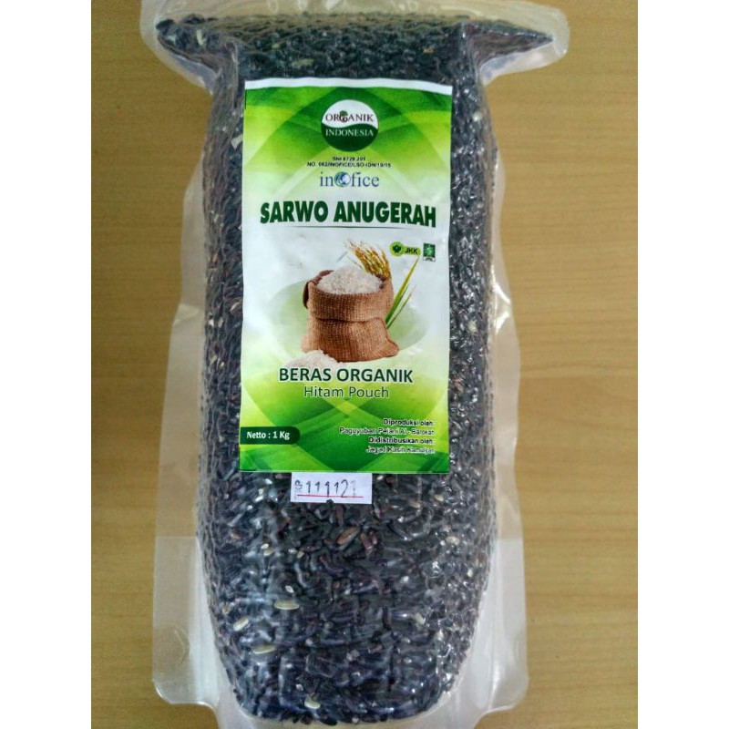 Jual Beras Hitam Organik Kemasan 1 Kg | Shopee Indonesia