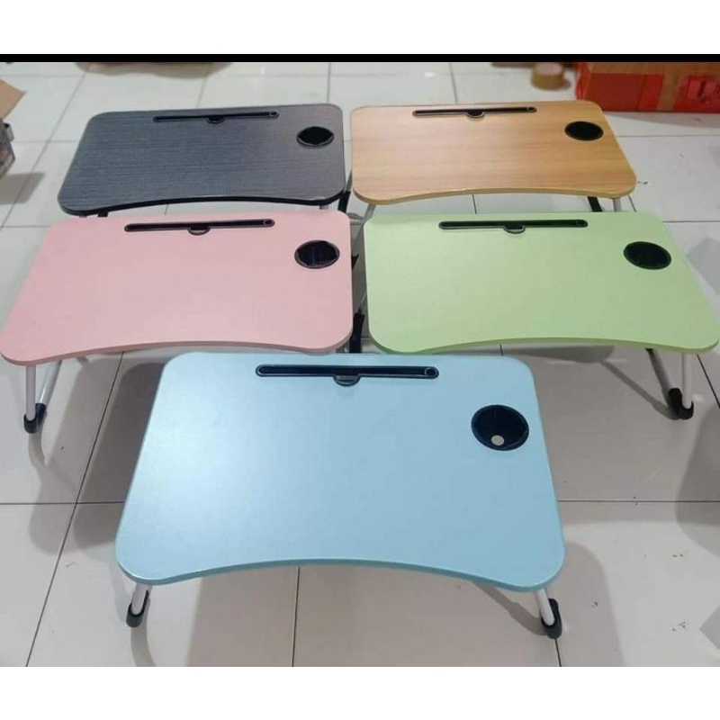 Jual meja laptop / MEJA LIPAT / MEJA PORTABLE SERBAGUNA / MEJA KERJA ...