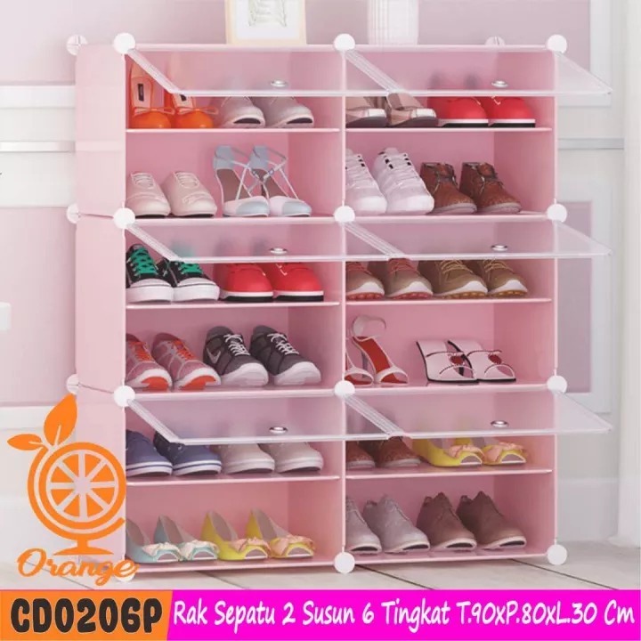 Jual Laris_Unik Rak Sepatu Anti Debu Tebal Shoe Rack Portable Serbaguna ...