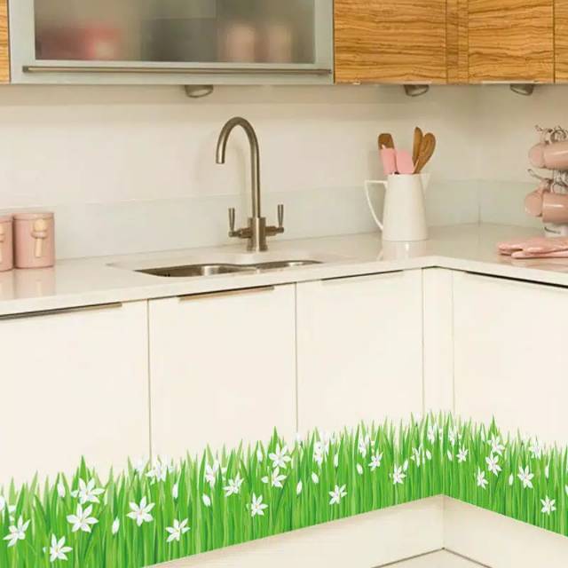Jual Wall stiker rumput hijau green grass 50x70cm | Shopee Indonesia