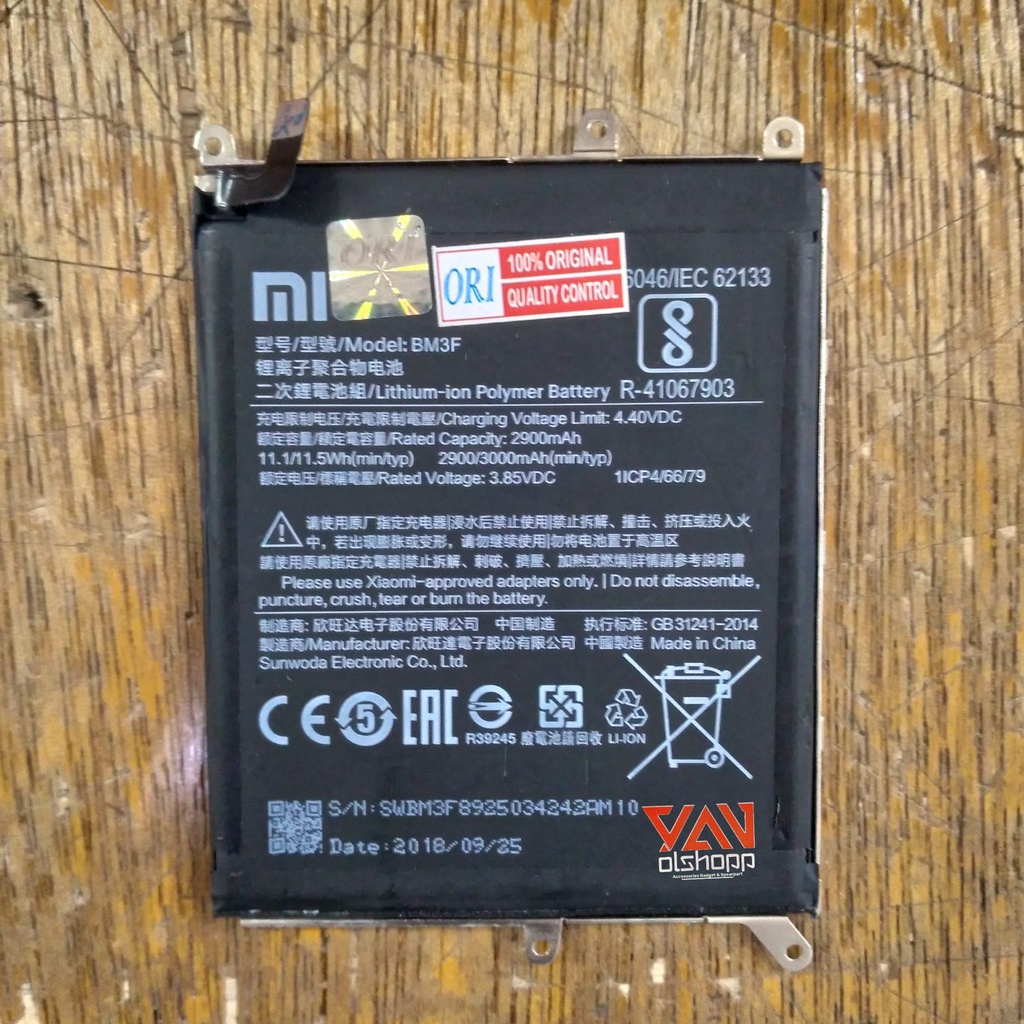 Jual XIAOMI Battery Batre Baterai Mi8 Pro Mi 8 Explorer BM3F Original ...
