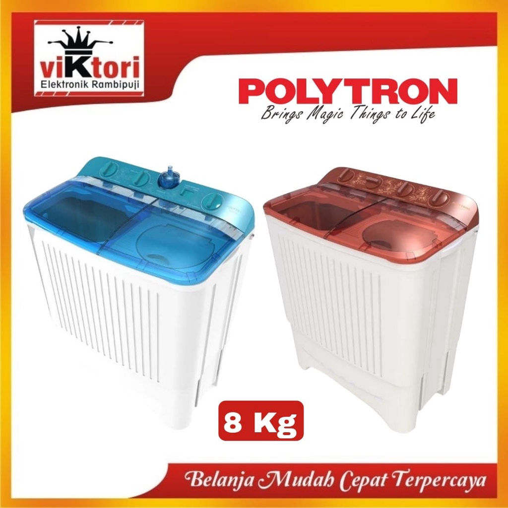 Jual MESIN CUCI POLYTRON PWM8072 / MESIN CUCI POLYTRON 8 KG / MESIN ...