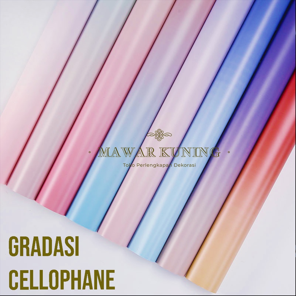 Jual [ 20 Lembar ] Gradasi Warp Paper / Kertas Cellophane / Kertas ...