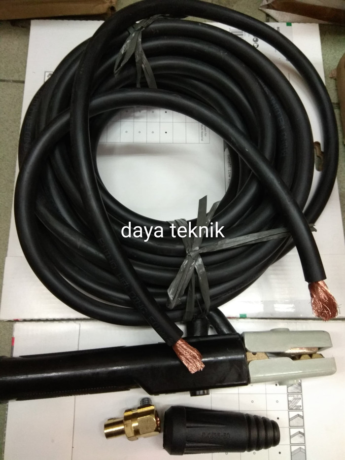 Jual STANG LAS 800A PLUS KABEL LAS 10METER - KABELAS 50MM HITAM SET ...