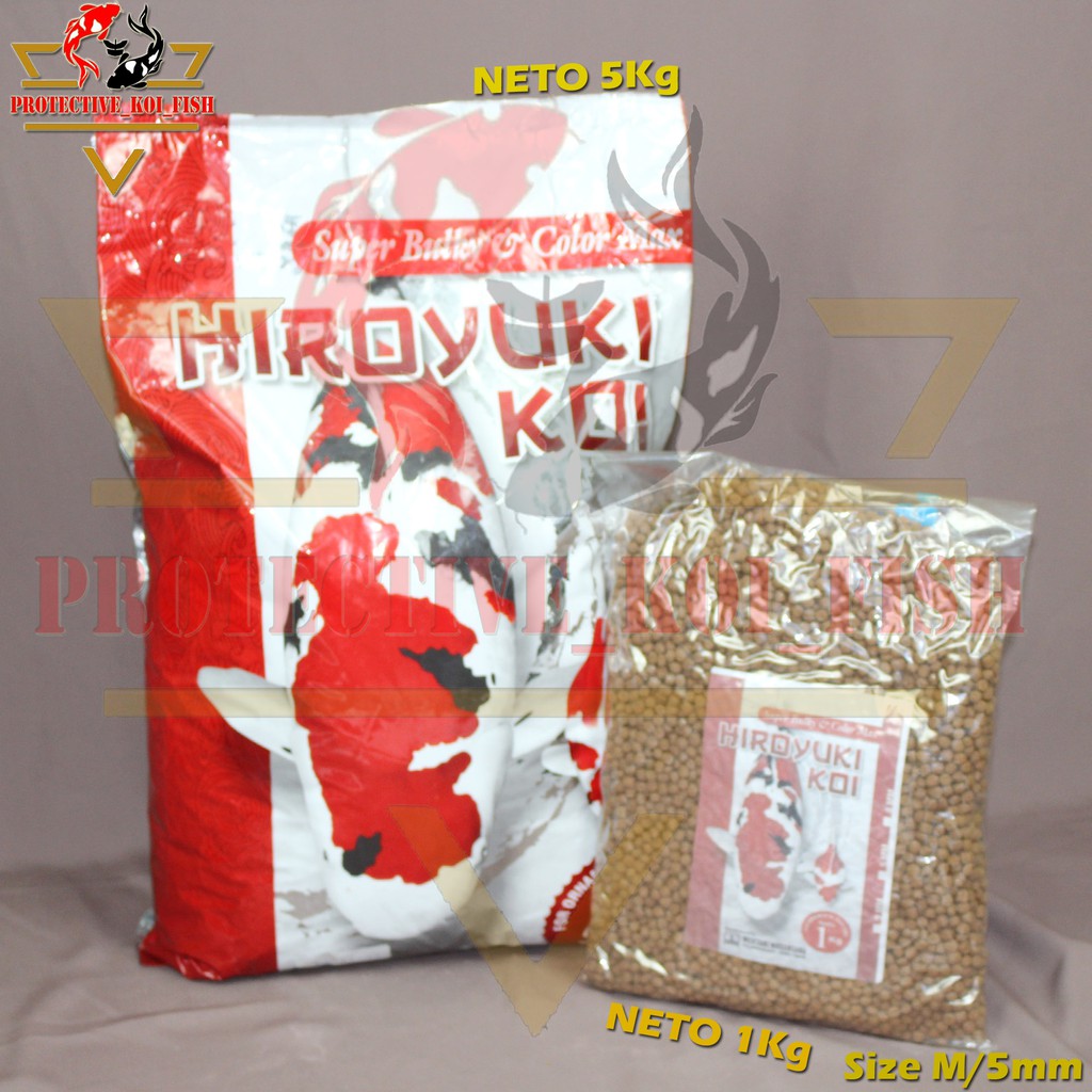 Jual Pakan Ikan Hiroyuki Koi Merah/Red Super Bulky & Color Max Repack ...