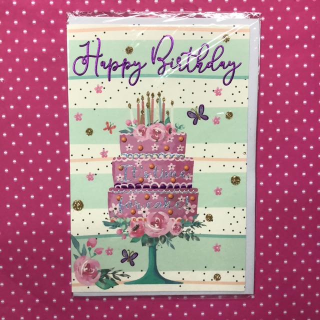 Jual Happy birthday card ( 3tier cakes) | Shopee Indonesia