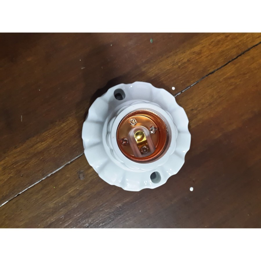 Jual Fitting Lampu Plafon Tempel Bulat TORCH PUTIH | Shopee Indonesia
