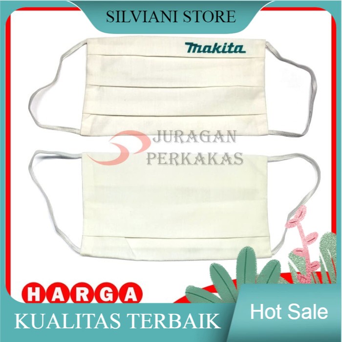 Jual MAKITA MASKER KAIN PUTIH NON MEDIS ANTI VIRUS DEBU ASAP POLUSI ...