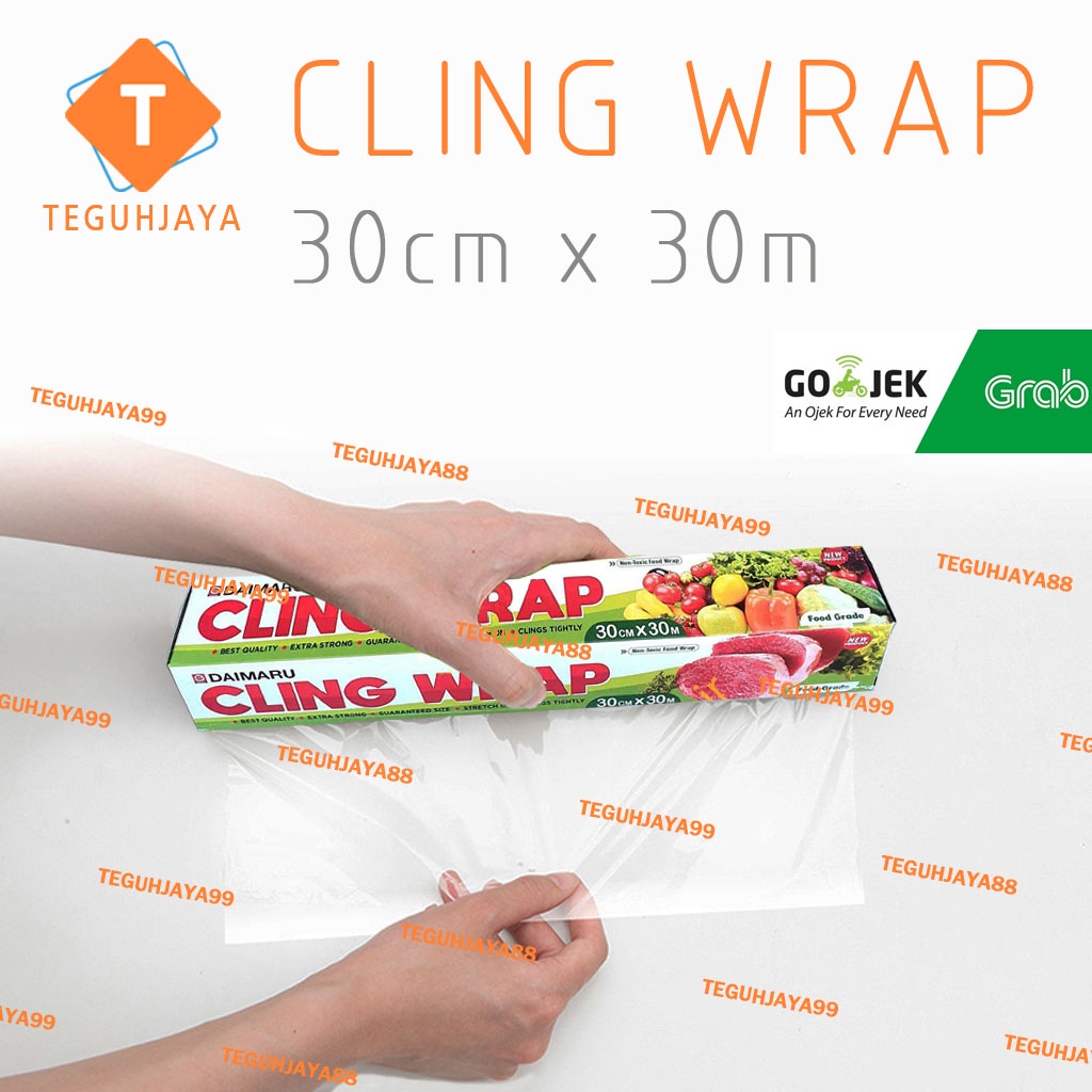 Jual INSTANT Plastik Cling Wrap 30cm x 30m Food Grade Makanan Plastik ...