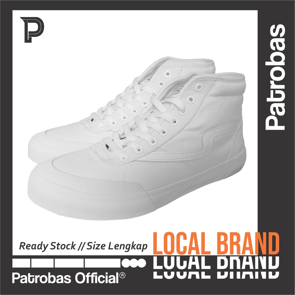 Jual Patrobas Ivan High Triple White | Shopee Indonesia